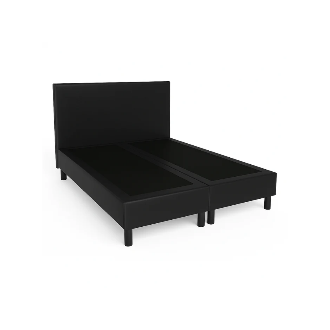Boxspring skai leer incl. hoofdbord 180 x 200 x 32cm — FURN-IT